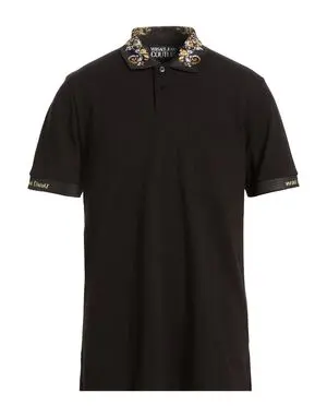 Versace Polo Shirt Size Cotton - Black