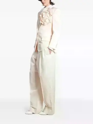 Magda Butrym Pleated Straight-leg Trousers