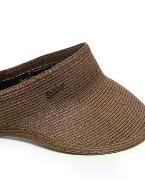 Borsalino Jasmine Logo Plaque Woven Visor