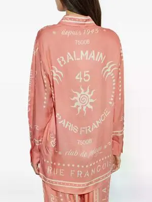 Balmain Graphic Print Shirt