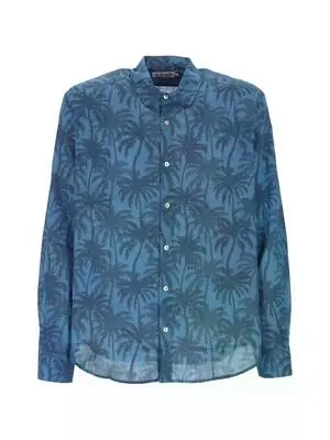 MC2 SAINT BARTH Palm-tree-print Long-sleeve Shirt