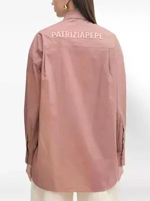 Patrizia Pepe Oversized Logo Patch Shirt