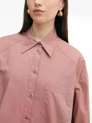Patrizia Pepe Oversized Logo Patch Shirt