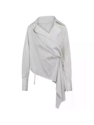 BALOSSA Striped Asymmetric Shirt