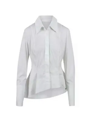 BALOSSA Linette Asymmetric Panelled Shirt