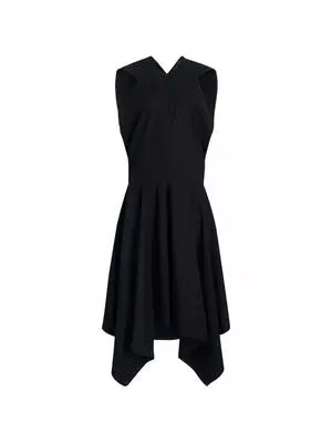 Proenza Schouler Sybella Handkerchief-hem Midi Dress - Black