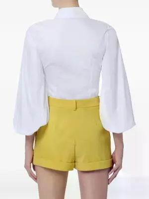Elisabetta Franchi Cut-out Balloon Sleeve Shirt