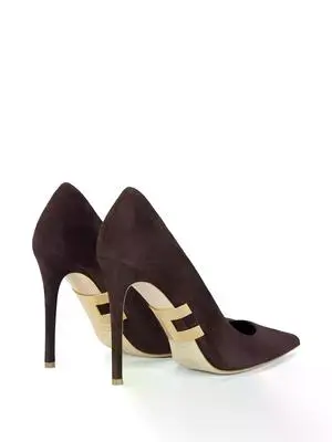 Elisabetta Franchi Suede Pointed Toe Stiletto Pumps
