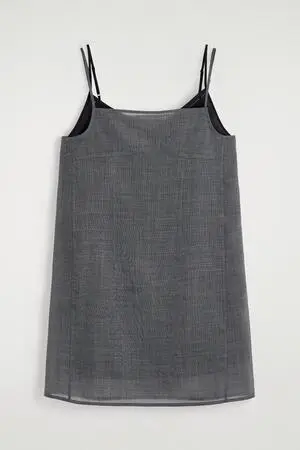 Cos Semi-sheer Layered Wool Mini Dress