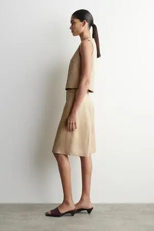 Cos Tailored Vest - Beige