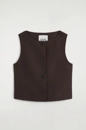 COS Sleeveless Twill Vests