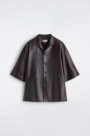 Cos Textured-leather Shirt