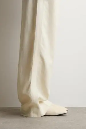 Cos Soft Ballerina Pumps In Sheep Leather - White
