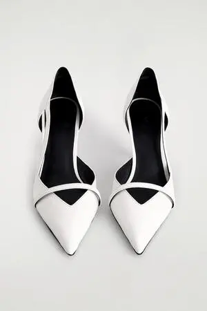 Cos Strap-detail Leather Pumps - White