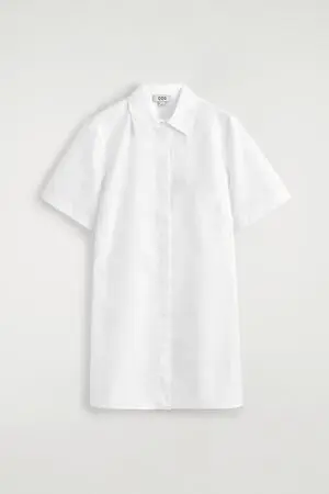 Cos Classic Cotton Mini Shirt Dress
