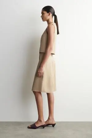 Cos Longline Tailored Shorts With Straight Legs