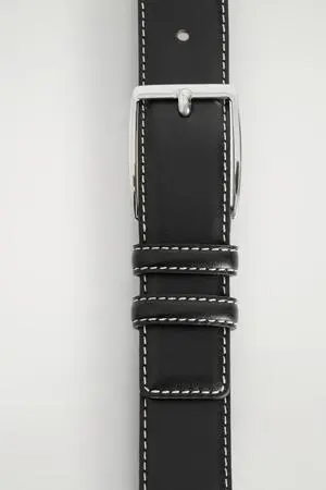 Cos Topstitched Leather Belt