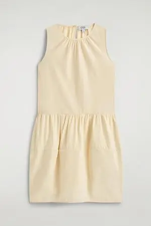 Cos Paneled Mini Dress - Yellow