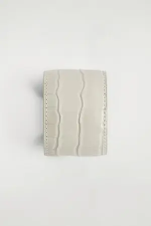 Cos Croc-effect Leather Cuff