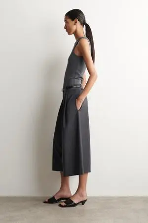 Cos Pleated Wool-blend Culottes