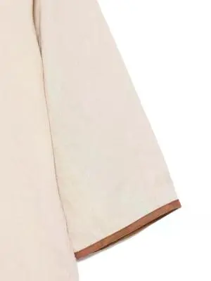 MC2 SAINT BARTH Matcha String Contrast-trim V-neck Kaftan