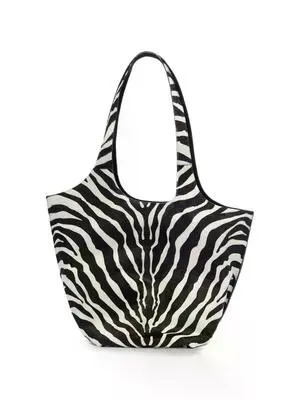 Attico La Scoop Shoulder Bag - Black