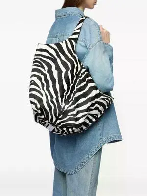 Attico La Scoop Shoulder Bag - Black