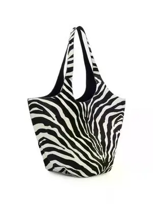 Attico La Scoop Shoulder Bag - Black