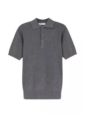 Brunello Cucinelli Cotton Polo Shirt - Grey