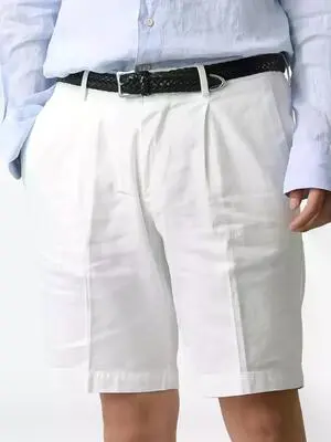 DEVORE INCIPIT Pleated Pressed-crease Shorts