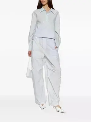 Alexander Wang Pinstriped Logo Blouse - Blue