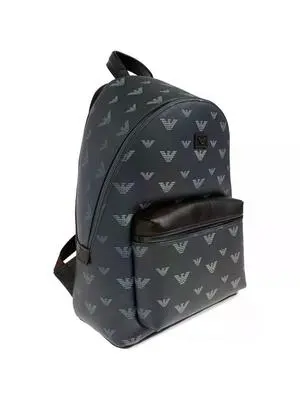 Emporio Armani Monogram Print Backpack