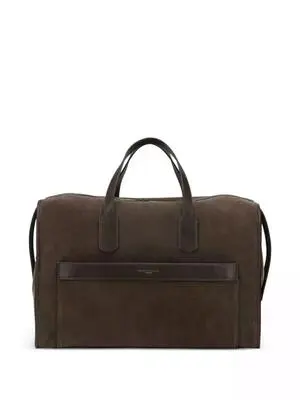 GIANNI CHIARINI Suede Tote Bag With Leather Trim