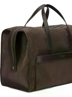 GIANNI CHIARINI Suede Tote Bag With Leather Trim