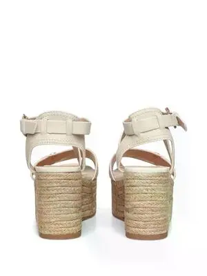 Liu Jo Raffia Wedge Espadrille Sandals