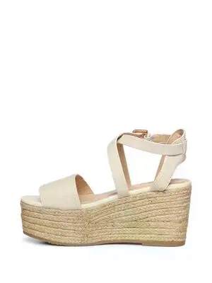 Liu Jo Raffia Wedge Espadrille Sandals