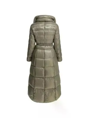 Herno Quilted Funnel Neck Coat - Grey