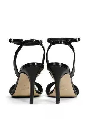 THE SELLER Patent Finish Ankle-strap Sandals