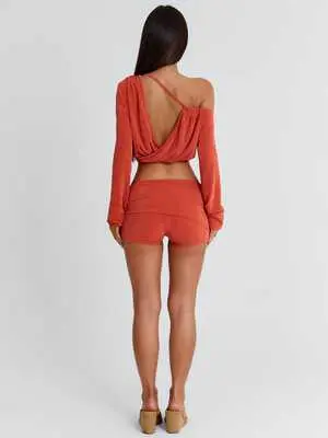 OUTCAST Briela Asymmetrical Crop Top