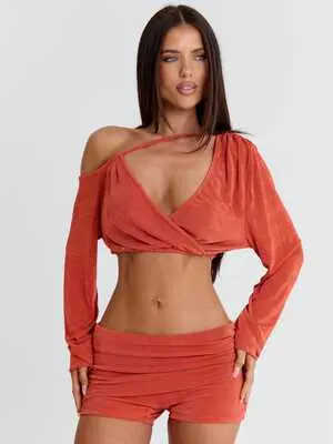 OUTCAST Briela Asymmetrical Crop Top