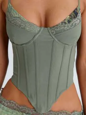 OUTCAST Nathalie Corset Top In Lanee