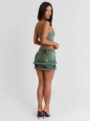 OUTCAST Nathalie Mini Skirt In Lanee
