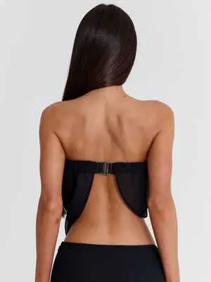 OUTCAST Itzeli Strapless Georgette Top