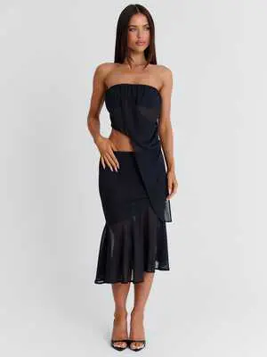 OUTCAST Itzeli Strapless Georgette Top
