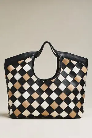 Anthropologie Woven Carryall Handbag
