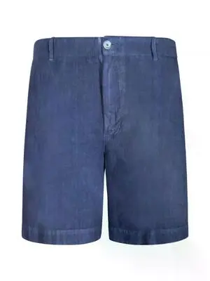 120% Lino Elasticated Waistband Patch Pocket Shorts