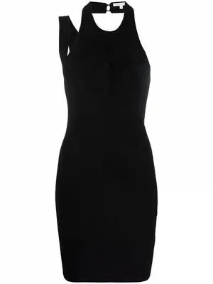 Patrizia Pepe One-shoulder Halterneck Dress