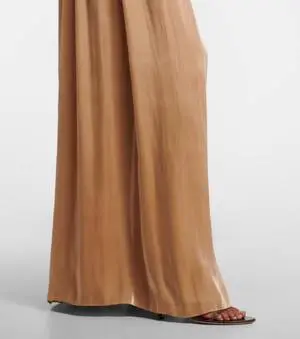 Costarellos Ruffled Lurex Georgette Gown