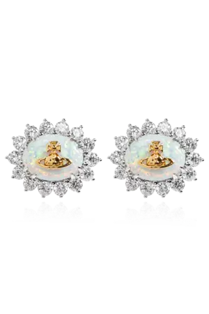 VIVIENNE WESTWOOD Annia" Orb & Cross Motif Earrings - Silver