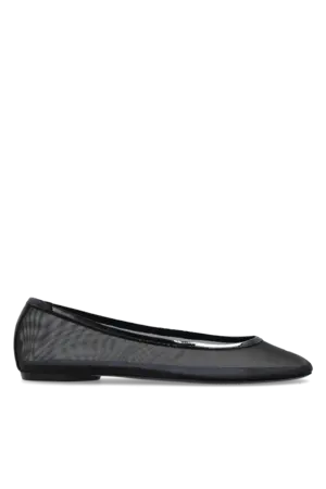 LANVIN Ballet Flats With Mesh Upper And Leather Insole